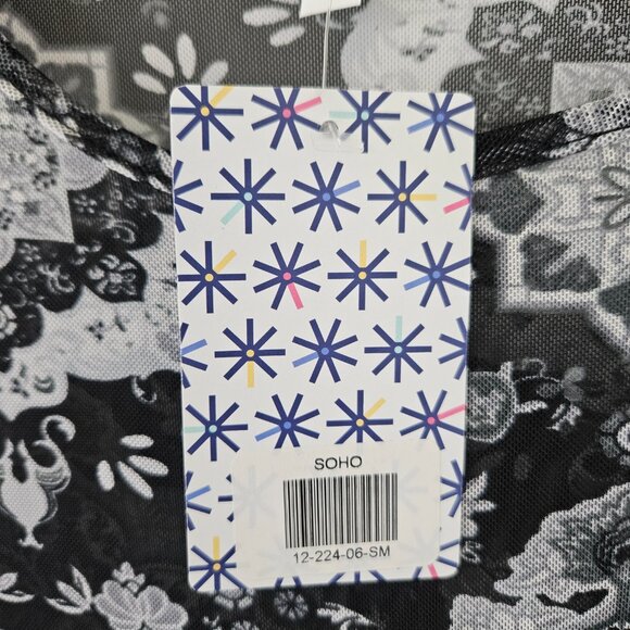 Piphany | Tops | Ladies Piphany Short Sleeve Peplum Top Sheer Stretchy ...